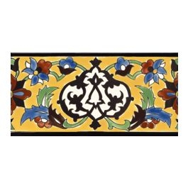 Persian F 4x8 Ceramic Tile Border | Unique Tile & Stone | Shipping 1-2
