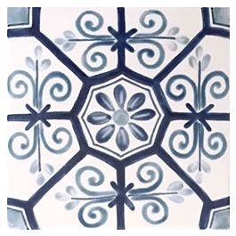 Positano Blue Handpainted Ceramic Tile | Unique Tile & Stone | Shippin