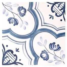 Amalfi Blue Handpainted Ceramic Tile | Unique Tile & Stone | Shipping