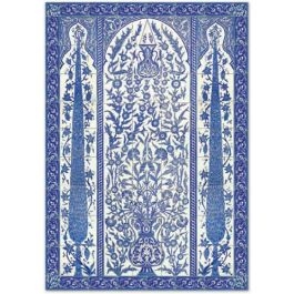 Cyprus Blue Ceramic Mural | Unique Tile & Stone | Shipping 1-2 Days