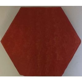 Solid Red Hexagon 8x8 Terracotta Tile | Unique Tile & Stone | Shipping