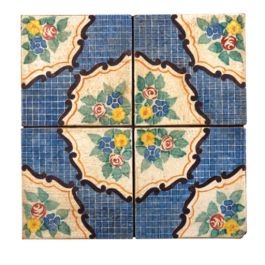 Antique Sicilian Roses 8x8 Floor Tile | Unique Tile & Stone | Shipping