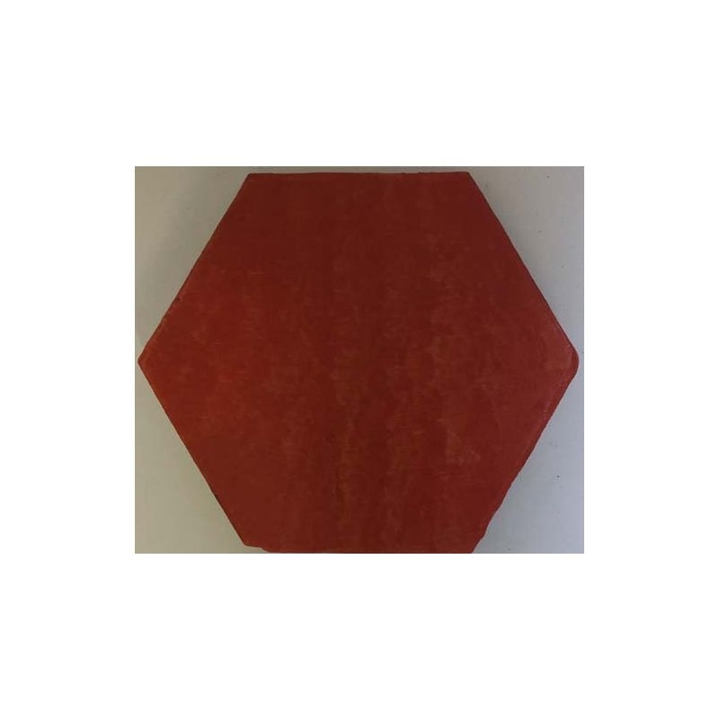 Solid Red Hexagon 8x8 Terracotta Tile | Unique Tile & Stone | Shi