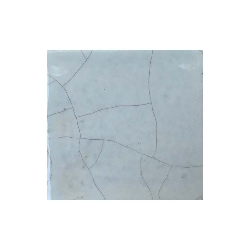 Italian Ceramic Crackle White Solid | Unique Tile & Stone | Shipp