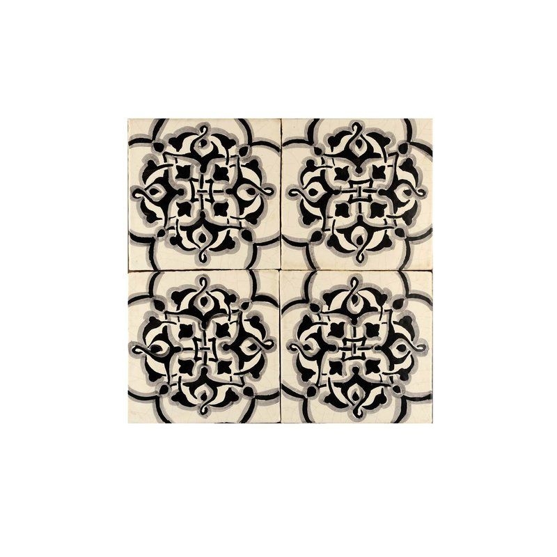 Antique Capitolina Black 8x8 Floor Tile | Unique Tile & Stone | S
